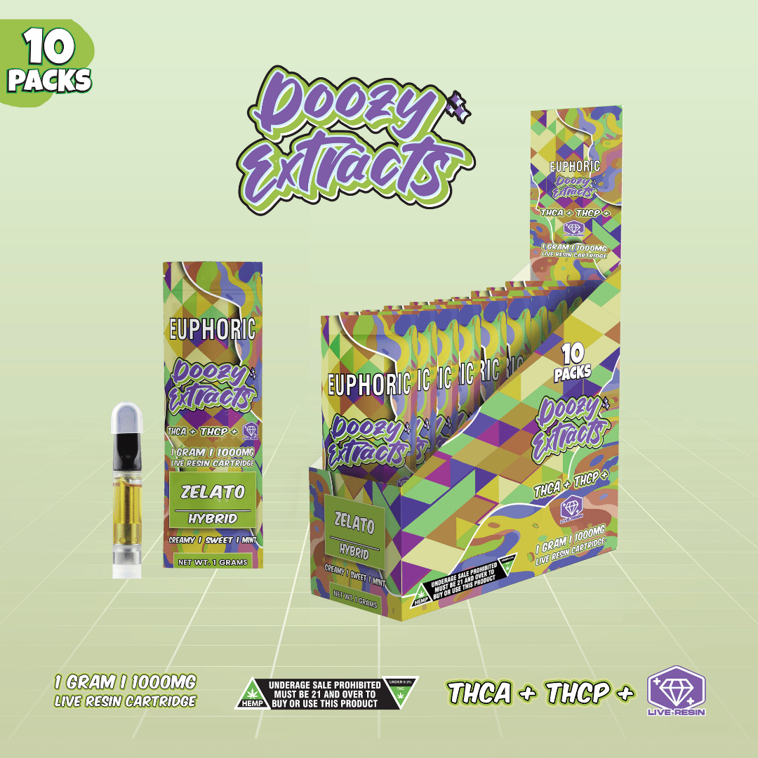 Doozy Extracts | THCA + THCP 1ML Cartridge - Zelato (Hybrid)